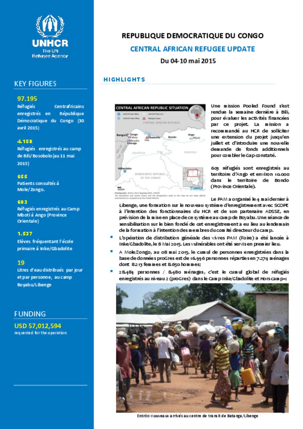 Document - DRC CAR UPDATE du 04 au 10 Mai 2015