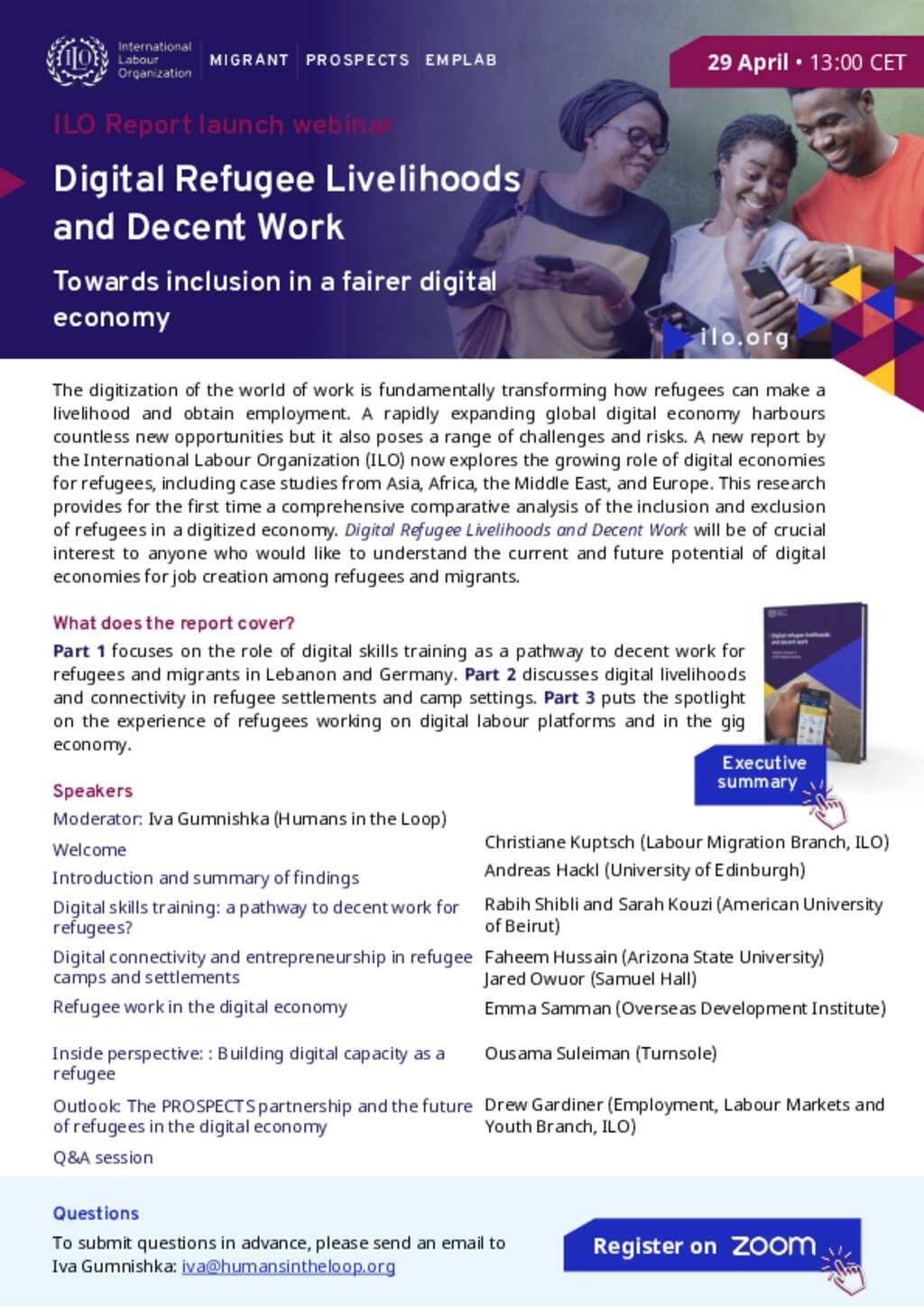 Document - Invitation Launch report -Digital refugee livelihoods and ...