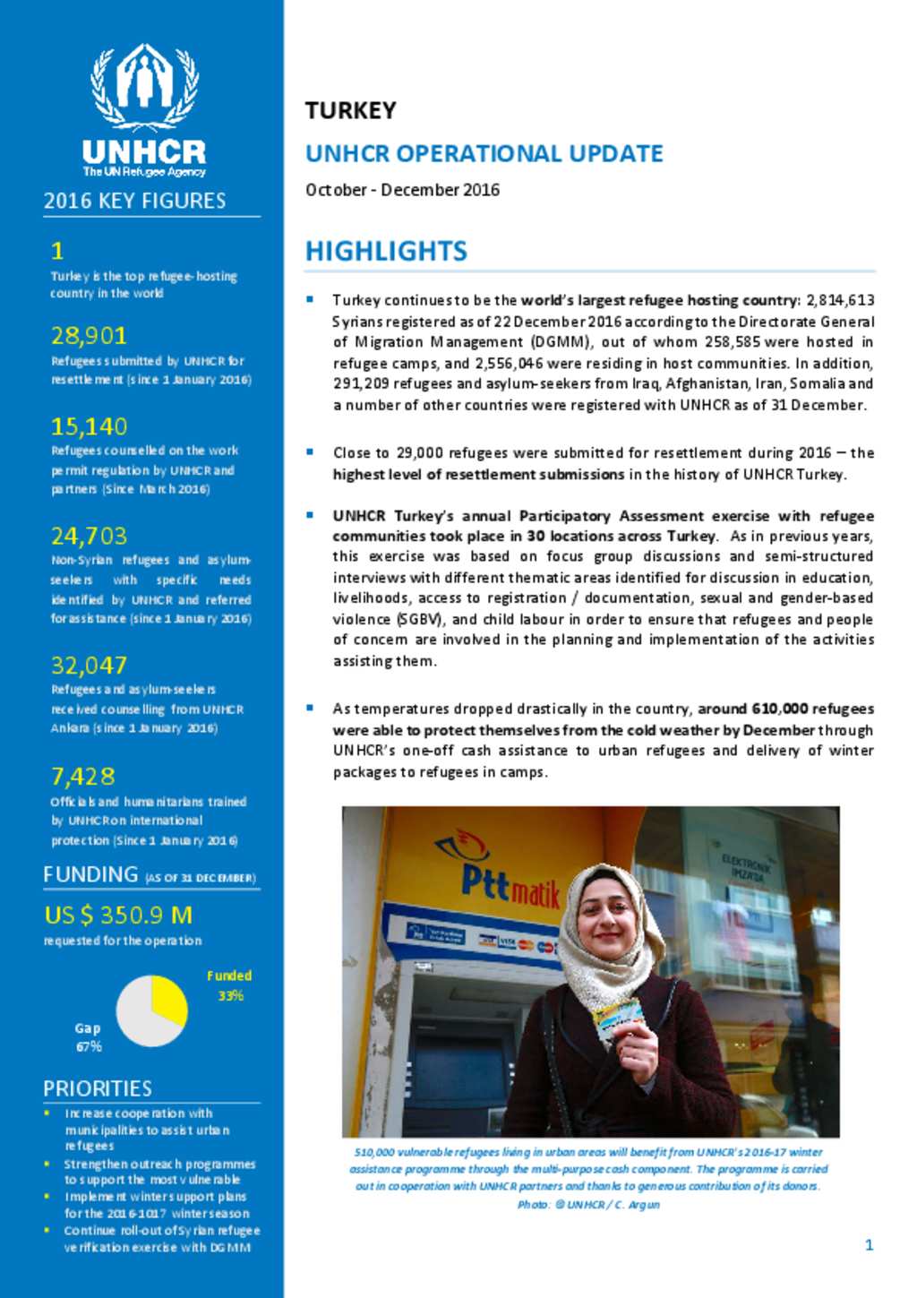 Document - Turkey Operational Update October - December 2016